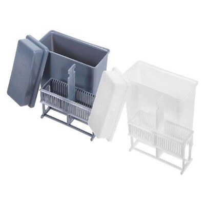 2pcs Microscope Slides Rack 24 itions Polypropylene