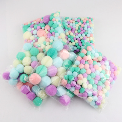 Macaron Pompom Fur Balls 8mm 10mm 15mm TO 30mm Pompones DIY