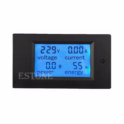 LCD Digital Volt Watt Power Meter Ammeter Voltmeter AC 80-26