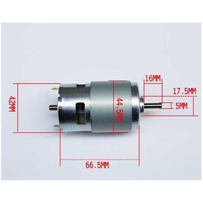 775 DC Metal Motor DC 12V 24V 4500/5500/12000 RPM High Speed