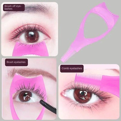1/3pcs Plastic Portable Mascara Shield Applicator Eyelash Gu