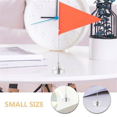 10 Pcs Flag Base Holders for Small Flags Mini Desk Plastic