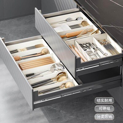 Segmented Drawer Organizer Plastic Kitchen Chopsticks, Knive