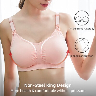 High Quality Plus Size Nursing Bra Breathable Women Breastfe