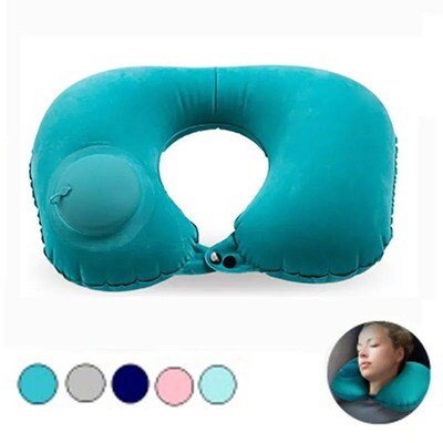 Inflatable Neck Pillow U Shape Air Pillow Neckrest Head Rest