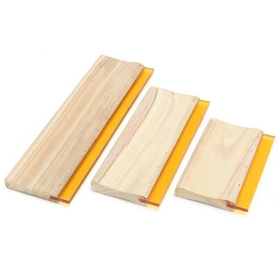 3pcslot Wearproof Silk Screen Printing Squeegees Blade Wood