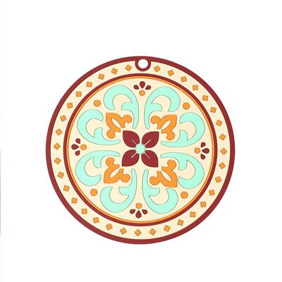 Retro Heat-Insulating Table Mats, Dining Table Pads, Heat-Re
