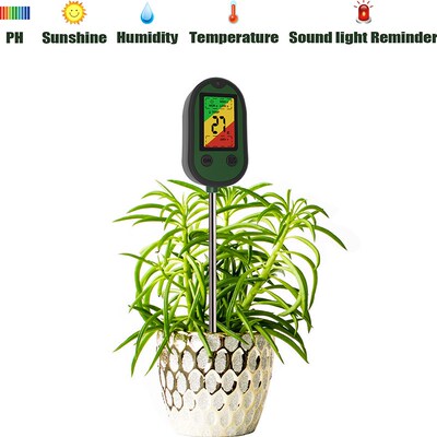 5 In 1 Soil PH Meter Sunlight PH Tester Temperature Humidity