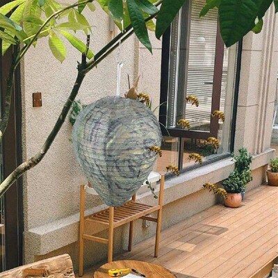 Wasp Nest Decoy Non-Toxic Hanging Wasp Nest Drive Beehive