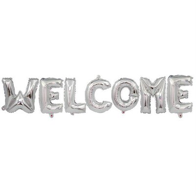 welcome welcome letter suit birthday party balloon weddin