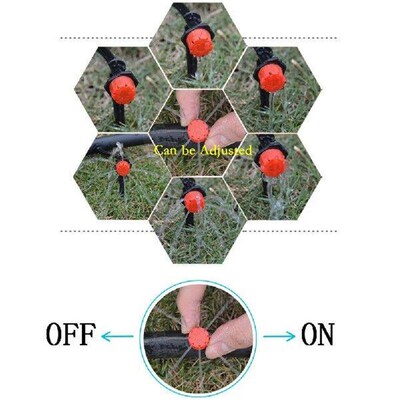 100-1000PCS Irrigation Drippers Sprinklers Adjustable Water