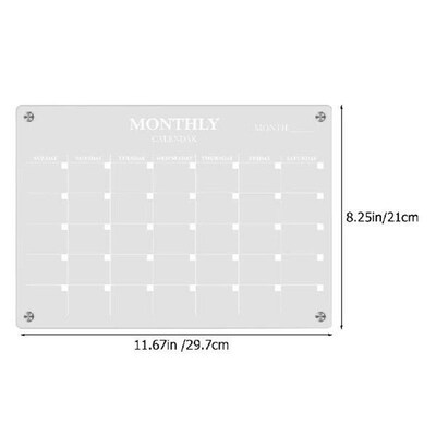 Clear Blank For Fridge Magnetic Schedule Plan Board Message