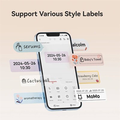 Niimbot D110/D11/H1S Thermal Label Printer Portable Paper Ma