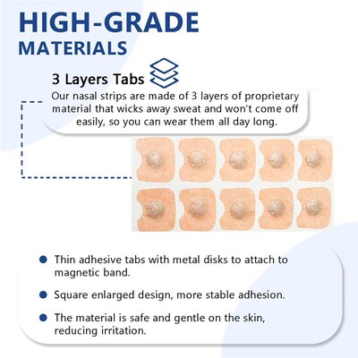 Nasal breathing dilators Magnetic Nasal Strips Increase Air