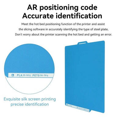 For Bambu Lab X1/P1P/A1 Cool Plate Build Plate Double-Sided