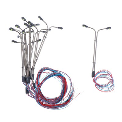 10pcs Model Railway Train Model Sreet Lights LED Dual Lamppo