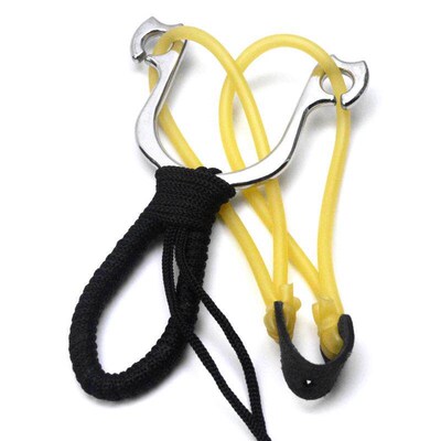 Large black rope metal slingshot stainless steel high stengt