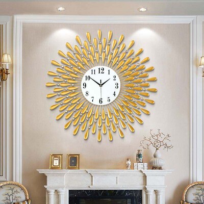 Crystal Sun Modern Style Silent Wall Clock 38X38cm,  New Pro