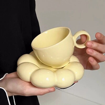Pink Light Luxury ffee Cup Set Afternoon Tea High-looking Te