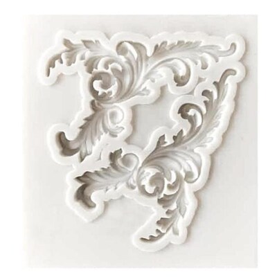 DIY Sugar Craft Frame Border silicone mold Scroll Relief Fon