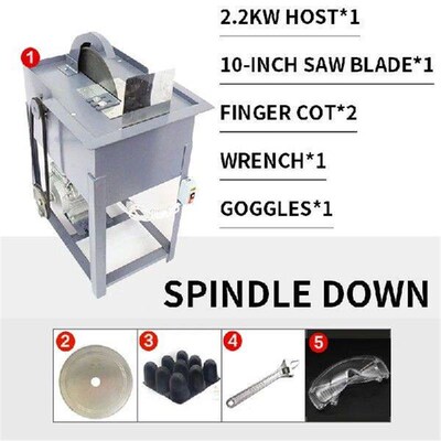 2200w 12 Inch Jadestone Cutting Machine Bench Type Water