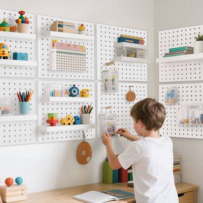 FAP桌定铁艺圆孔洞板墙面整板制家用洞收纳整理多功能洞洞面板置