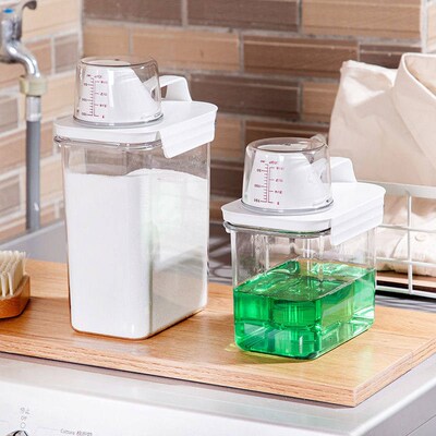 Airtight Laundry Detergent Powder Storage Box washing Powder