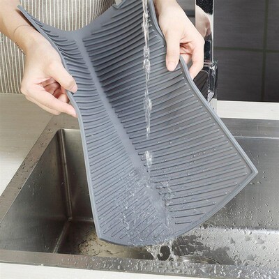 Large Dish Drying Mat Premium Heat Resistant Silicone Tablew