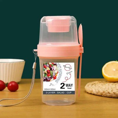 Yogurt Parfait Cup Reusable Travel Pudding Container With To