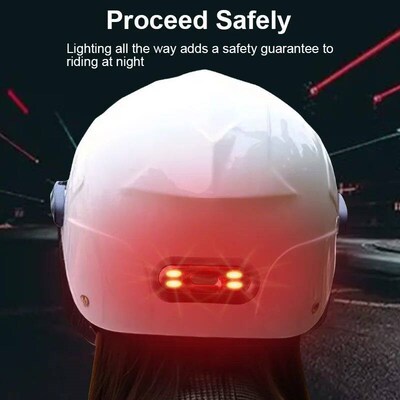 Bicycle Rear Red Safety Light Waterproof LED Motorcycle Helm