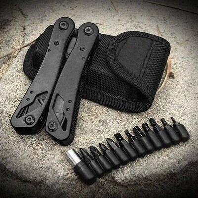 All steel combined tool pliers foldable multifunctional