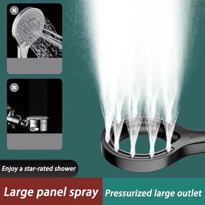 Single Mode Spray Shower Head Spa High Pressure Big Panel Bo