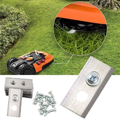 36Pcs Lawn Mower Blades with Washers & Screw Double Hole