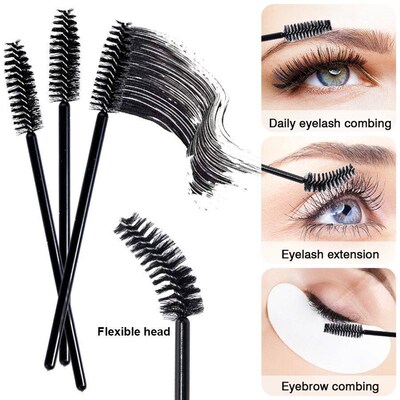 500/1000pcs Eyelash Brushes Wholesale Disposable Eyelashes