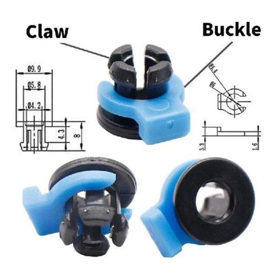 10/20/30/50Pcs Clip Pipe Embedded Clamp Bowden Coupling For