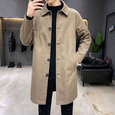 Middle-aged Mens Casual Mid-length at Mid-length rench at M