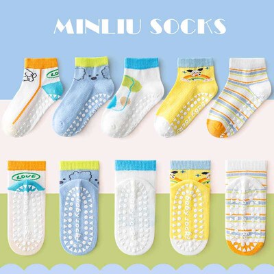 rens floor socks new cartoon mesh dispensing anti-slip sock