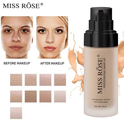 MISS ROSE Liquid Foundation Repair Nourishing Concealer Make