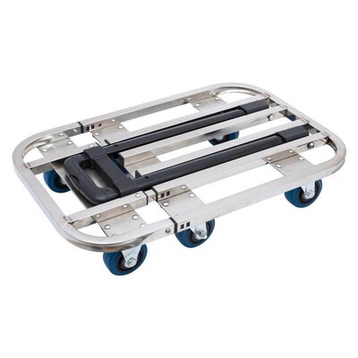 Stainless steel shopp rider pull car flat car Turtle car