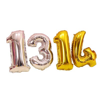 18inch Number Balloons Figure Birthday Decor Party Supplies