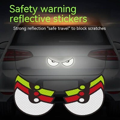 2pcs/Set Reflective Car ers - Improve Your Vehicles Visibil