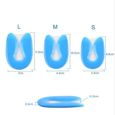 Silicone Gel Inole Heel Cuhion Sole Relieve Foot Pain Planta