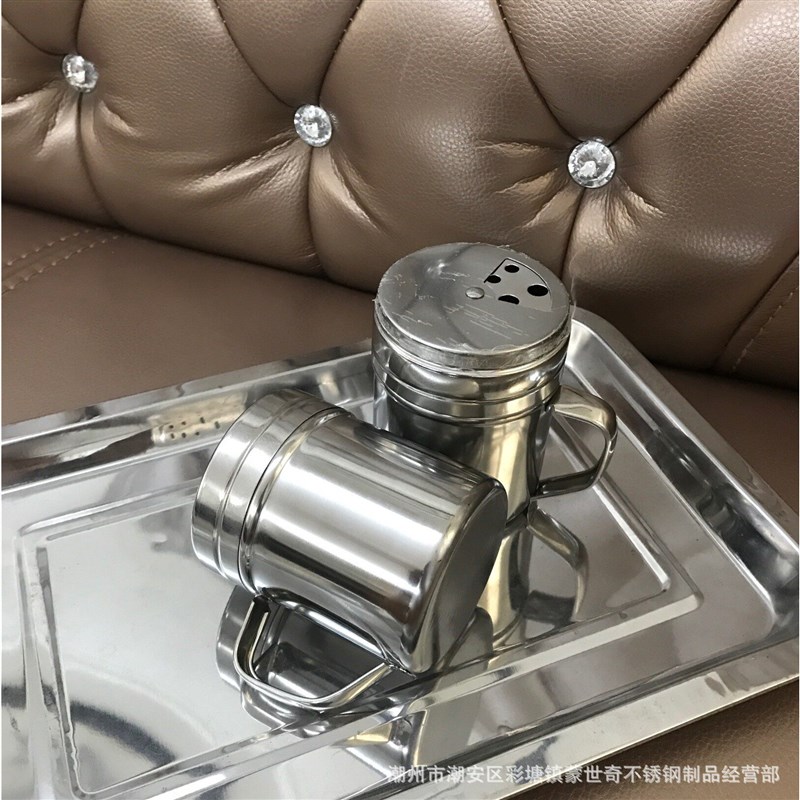 Add Handle 304 Stainless Steel Seasoning Jar Chili Jar Barbe