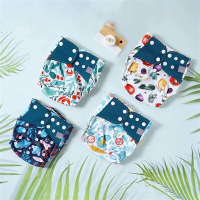 Baby Diaper Pants Adjustable Diaper Pants Washable Waterproo