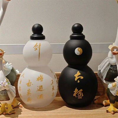 800ml Large Capacity Gourd Water Bottle Chinese