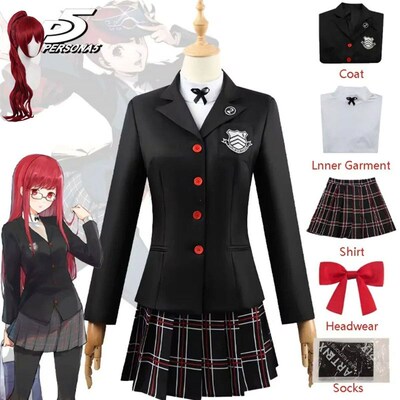 Game P Kasumi Yoshizawa Cosplay Costume School Badge Suit