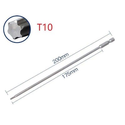 1PC 200mm Magnetic Torx Screwdriver Bits Alloy