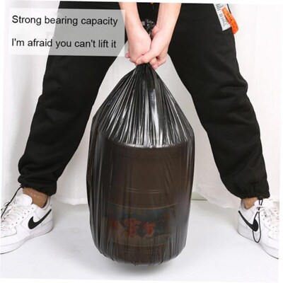 Rubbish Bag Continuous Roll Trash Can Bin Trash Bags Black 1