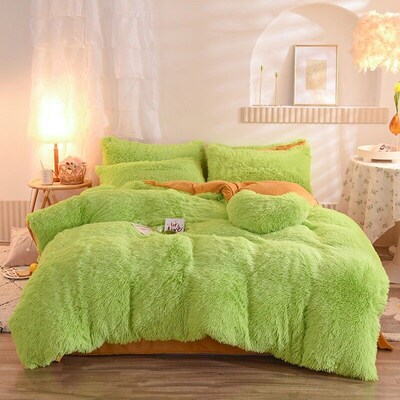 Thickened Warm Princess Style Mink Velvet Four-piece Set Dou