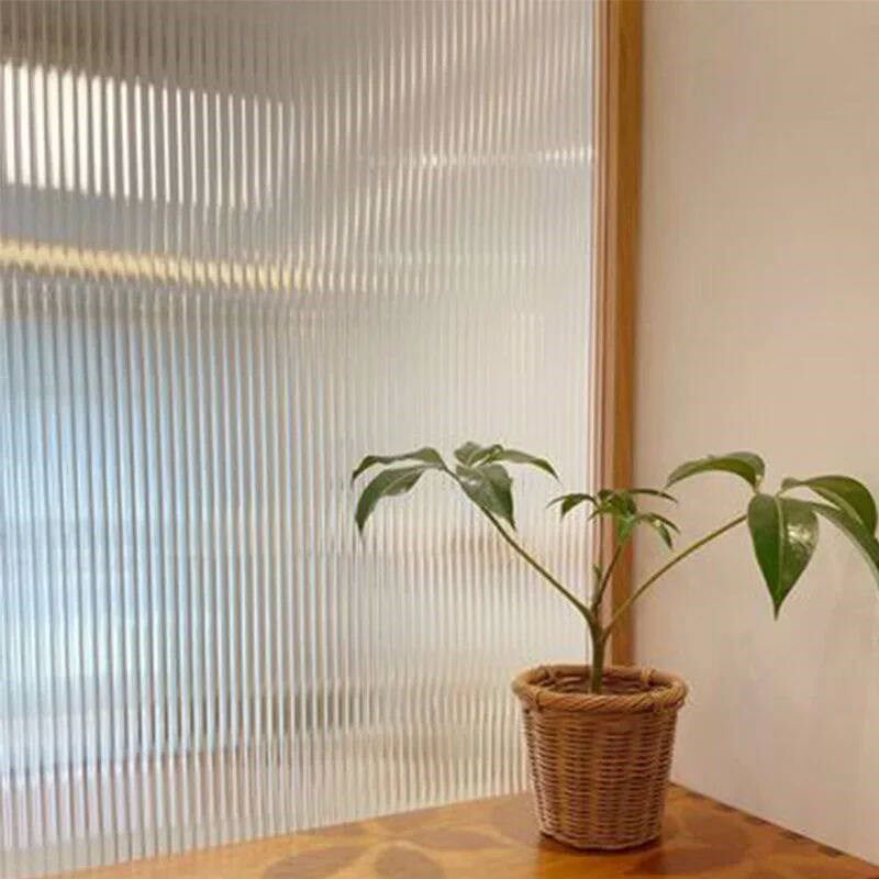 Reeded Glass Window Privacy Film Frosted Window Vinyl 3D De